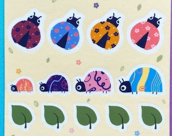 Girls Sticker Sheet. Cute Stickers.. Bullet Journal Stickers. - Etsy