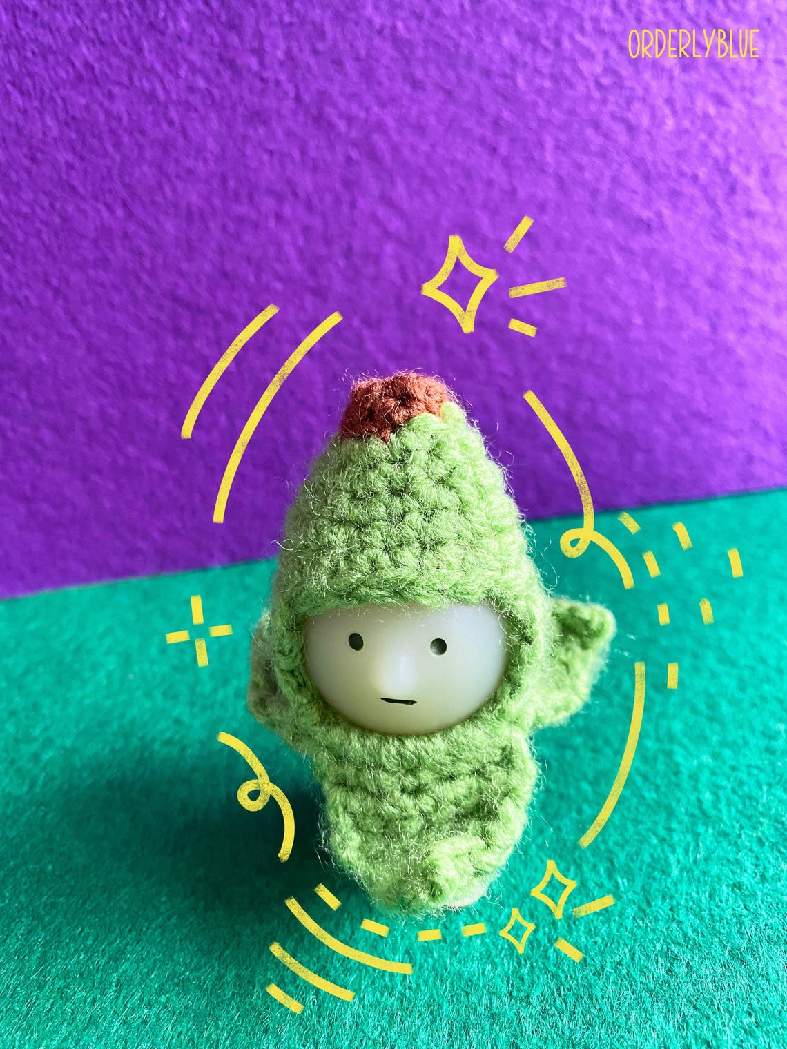 Smiski Banana Hat Crochet Pattern | Crochet Pattern Only | Figurine Hat ...