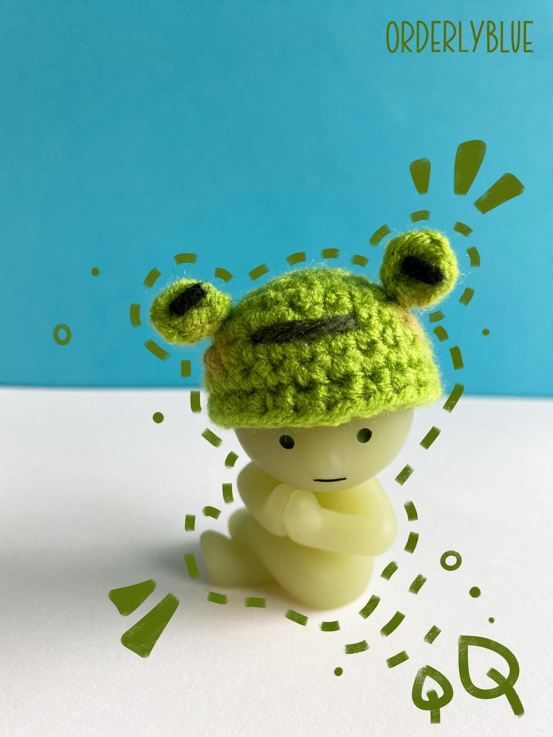 Smiski Frog Hat Crochet Pattern | Crochet Pattern Only | Figurine Hat ...