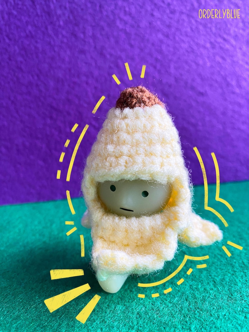 Smiski Banana Hat Crochet Pattern | Crochet Pattern Only | Figurine Hat ...