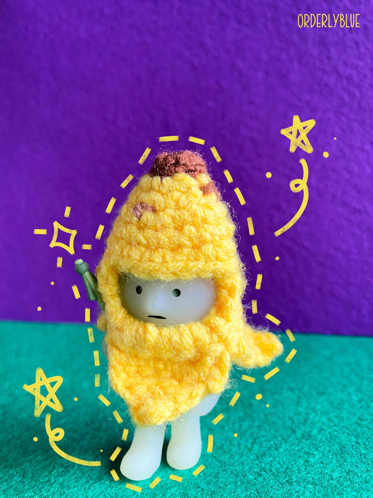 Smiski Banana Hat Crochet Pattern | Crochet Pattern Only | Figurine Hat ...