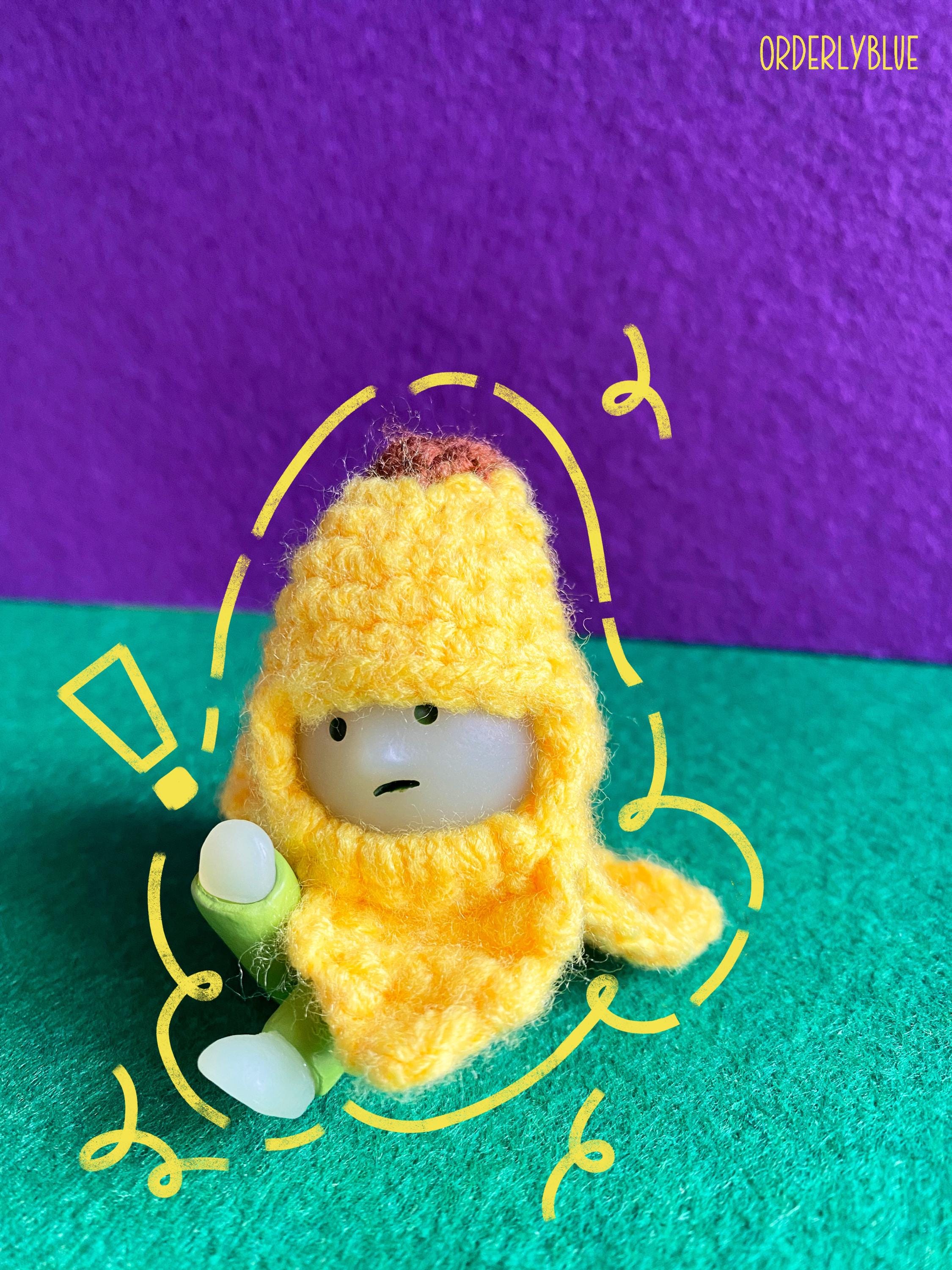 Smiski Banana Hat Crochet Pattern | Crochet Pattern Only | Figurine Hat ...