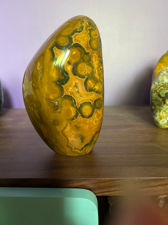 75 Huge Orbs Orbicular Ocean Jasper Gold Yellow Green Big - Etsy