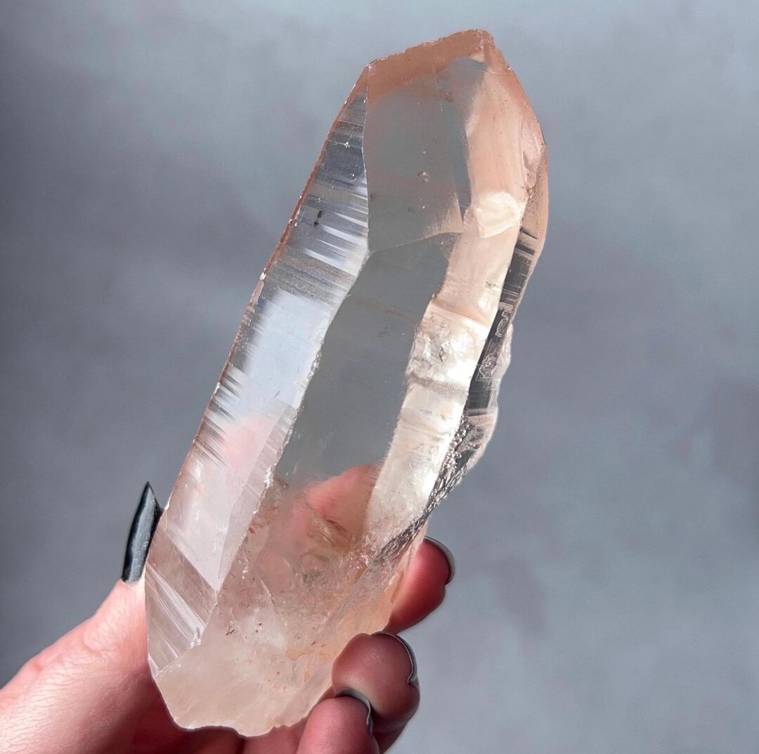 Very Rare Crystal Large Scarlet Temple Lemurian Quartz Point | Pink ...