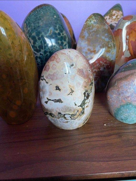 Orbicular Ocean Jasper Orbital Orbs Pink White Green Medium - Etsy
