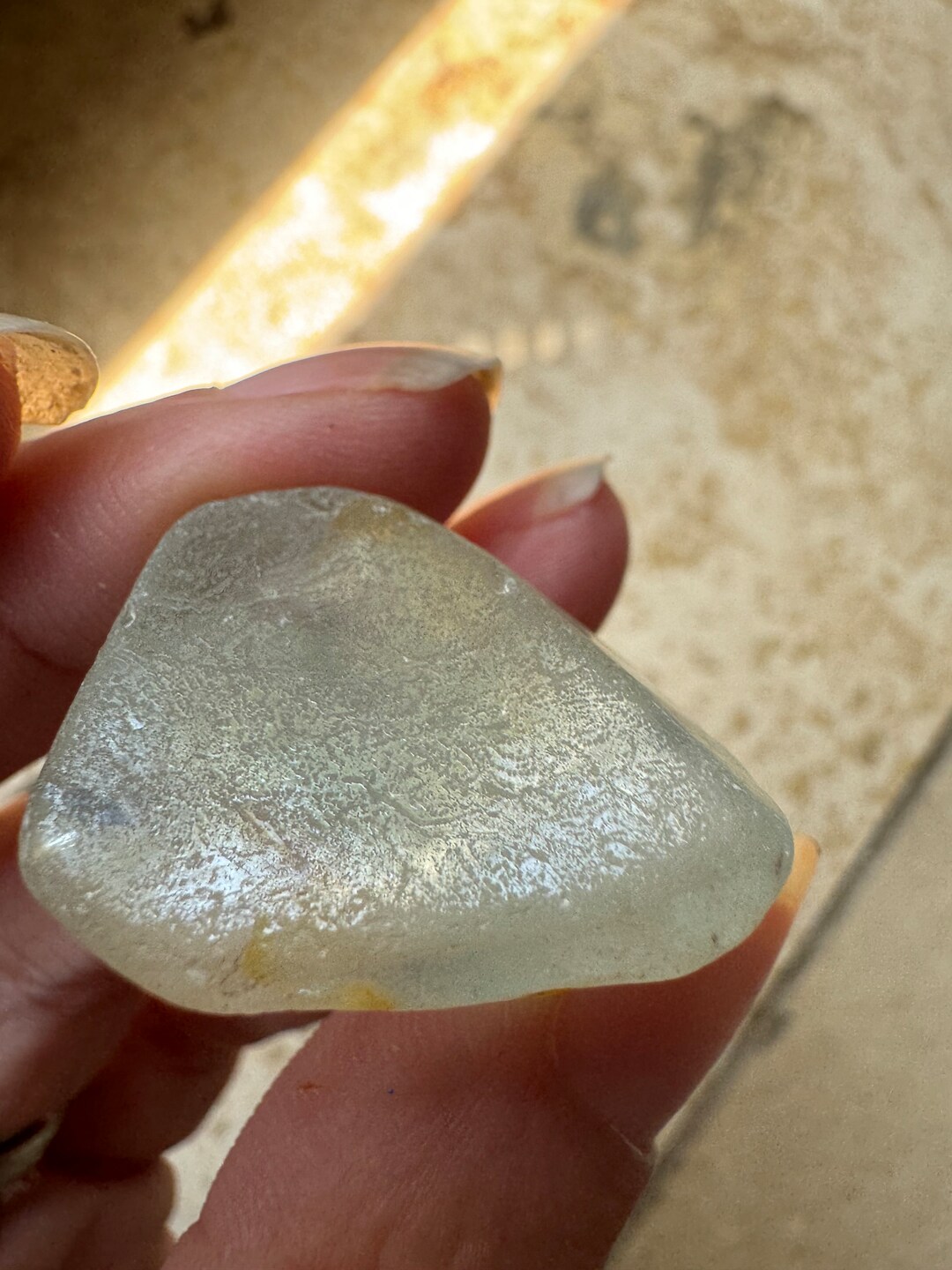 Alluvial Blue Topaz Palm Stone Minas Gerais Brazil Pocket Stone ...