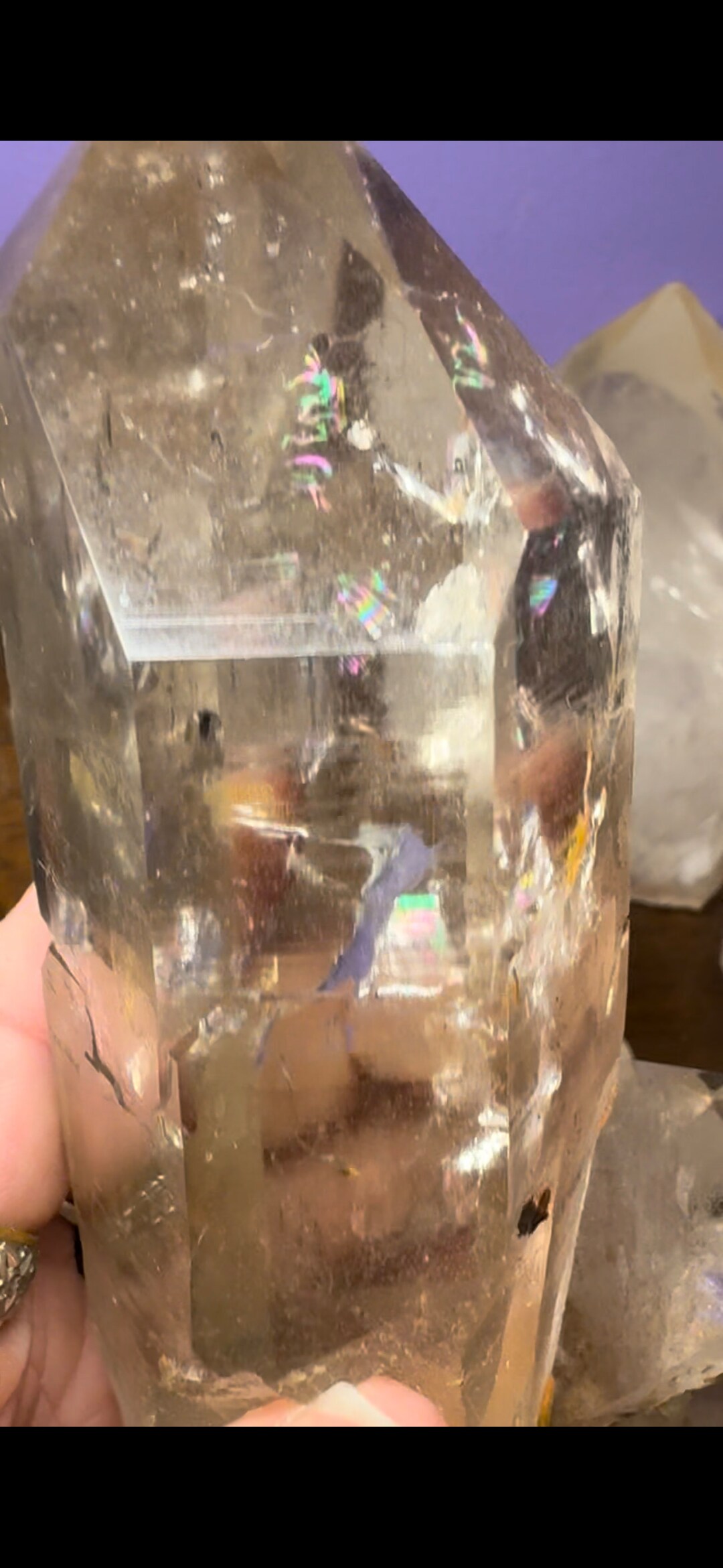 RAINBOW CONFETTI Explosion Goveia Banana Clear Quartz From Goveia Minas ...