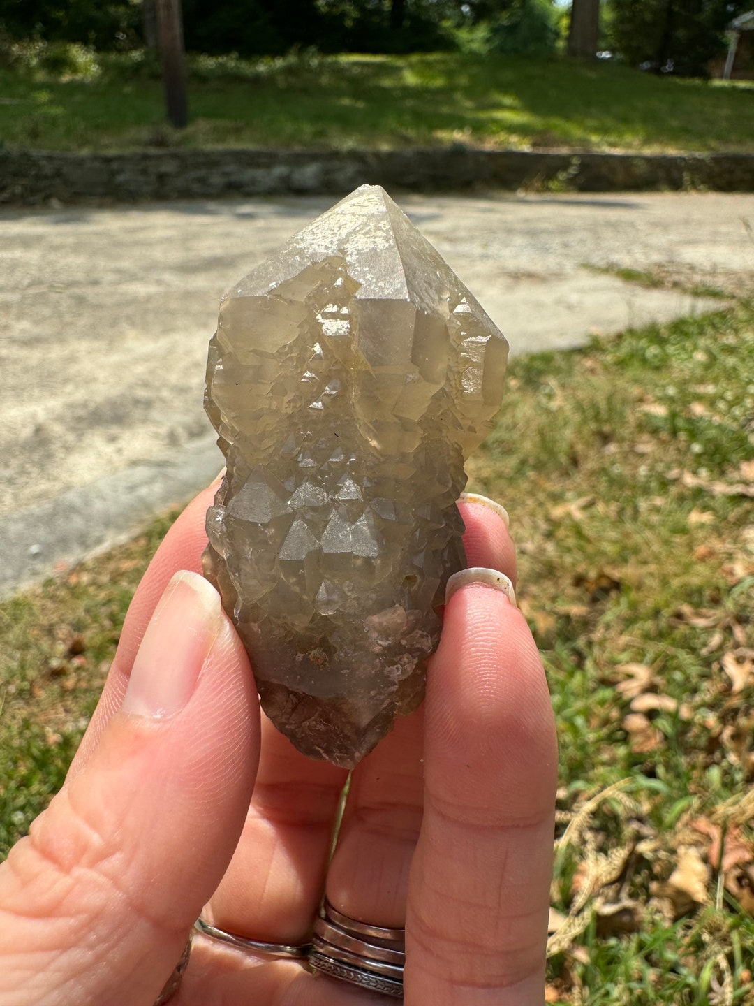 Very Rare Inner Mongolia Hedenbergite Perfect Sixling Prase Crystal ...