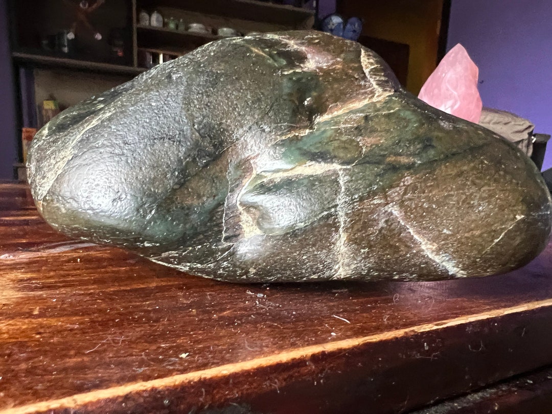 4# Big Sur Jade Vulcanized Vulcan Ocean Polished Boulder Self Standing ...