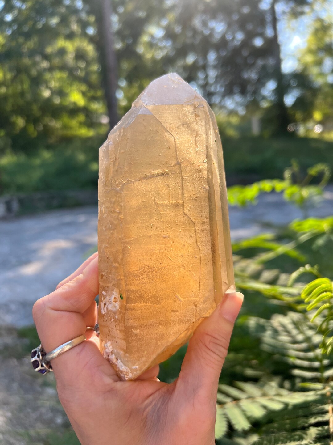 Huge BG3 Citrine Clear Cathedral W Patina Natural Citrine Large Big ...