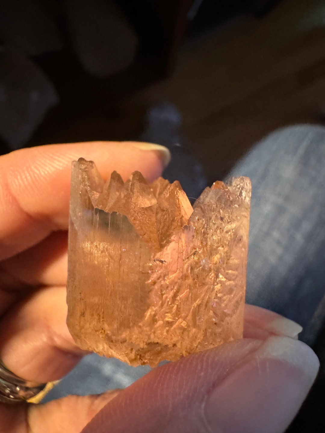 Incredibly Rare Imperial Topaz Naturally Double Terminated Crown Spiked ...