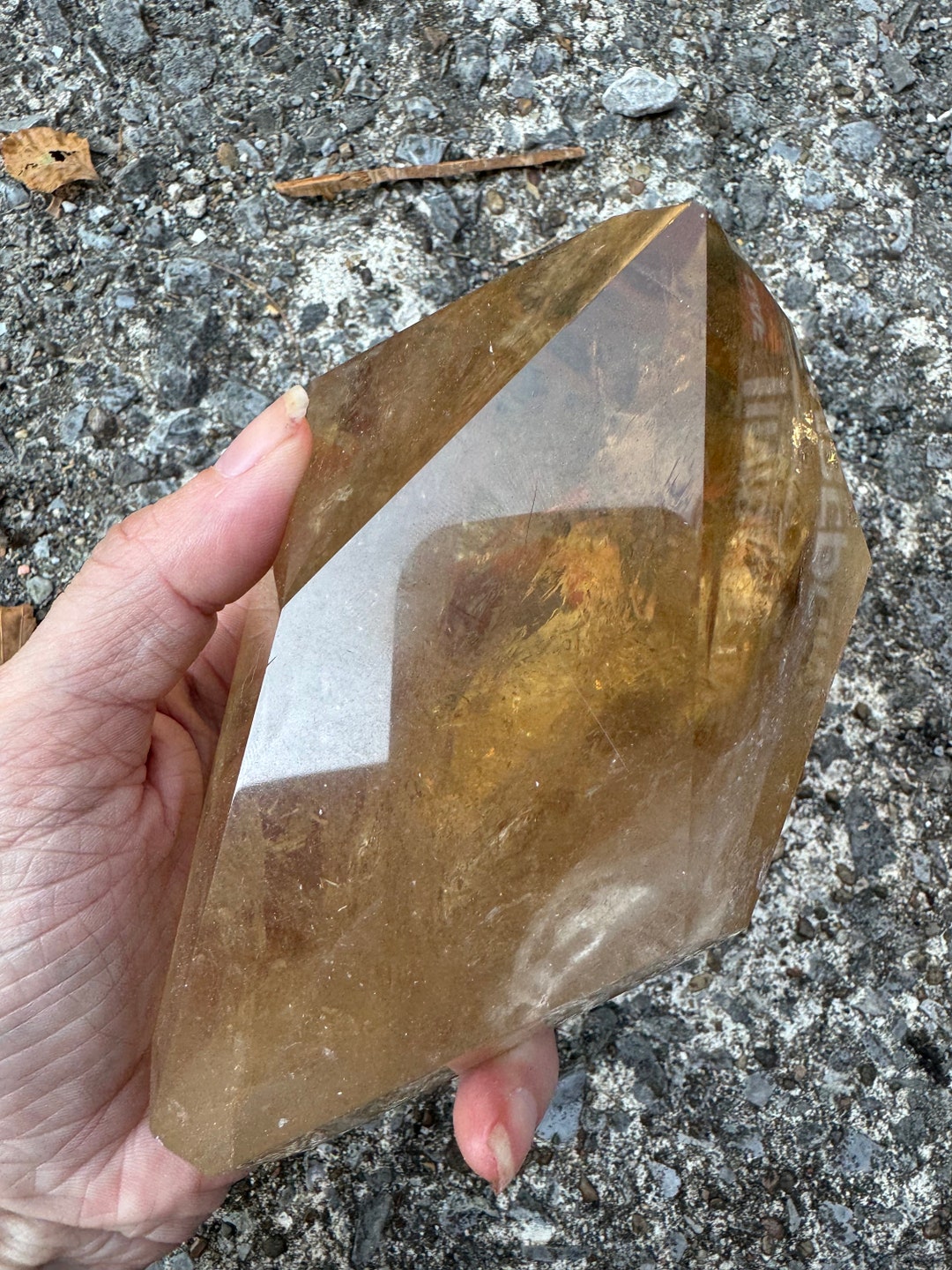 Rainbows! Large Natural Citrine Clarity Golden Citrine Freeform Self ...