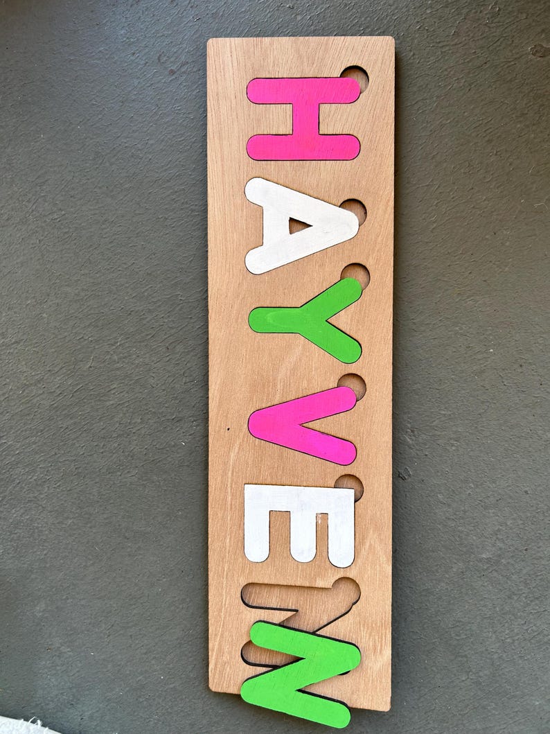 Personalized Puzzle With Name - Etsy Australia
