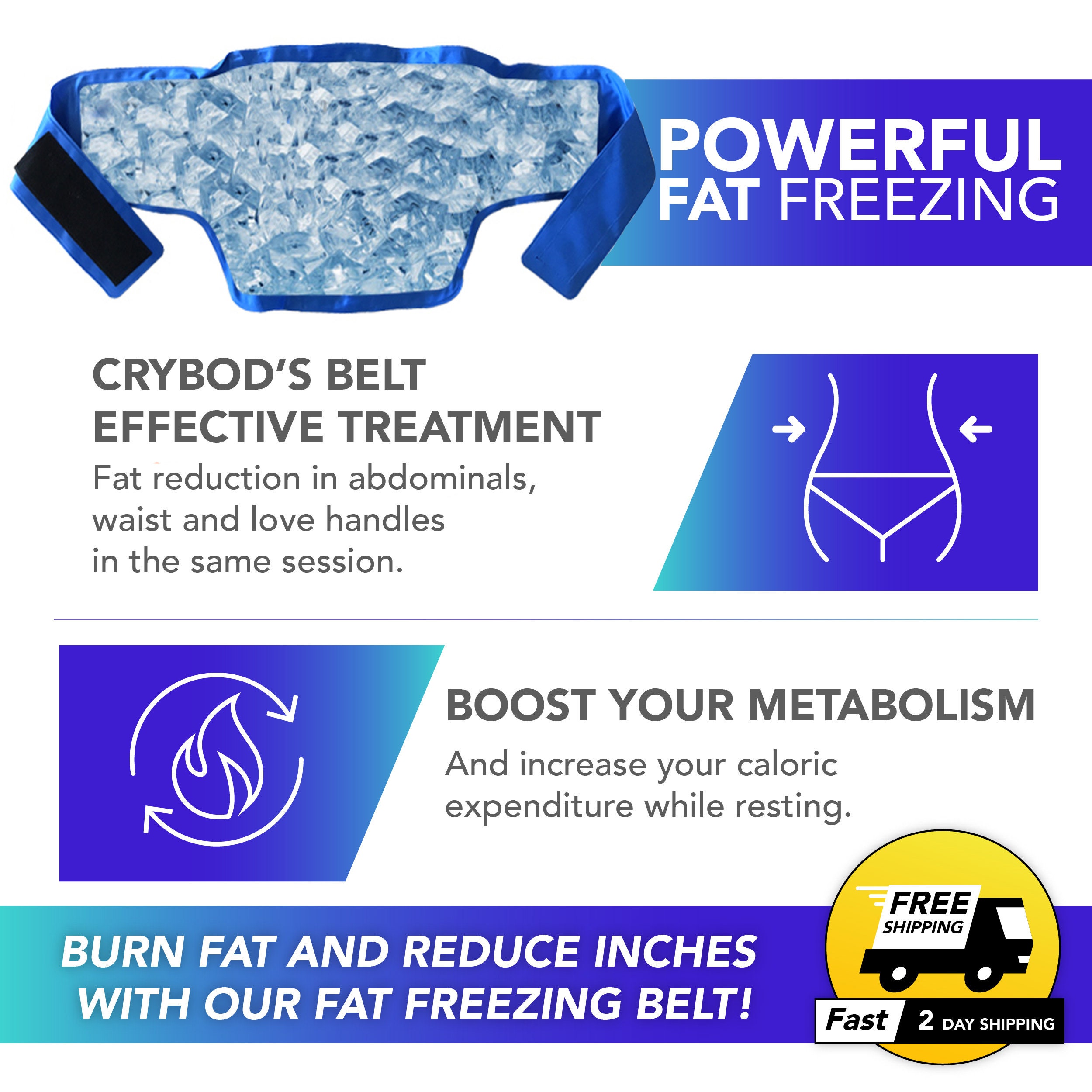 CRYOBOD Body Shaper-cool Body Sculpting Wrap-fat Freezing-in Home ...