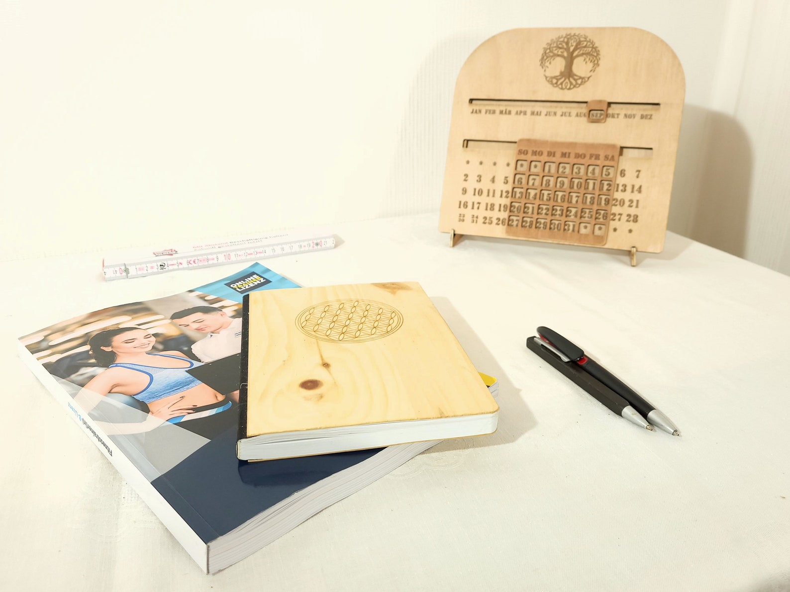 Endloskalender, ewiger Kalender, Kalender zum Schieben, Jahreskalender ...