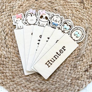 Personalized Kids Bookmarks Kids Reading Gift Wooden Bookmark Kids ...