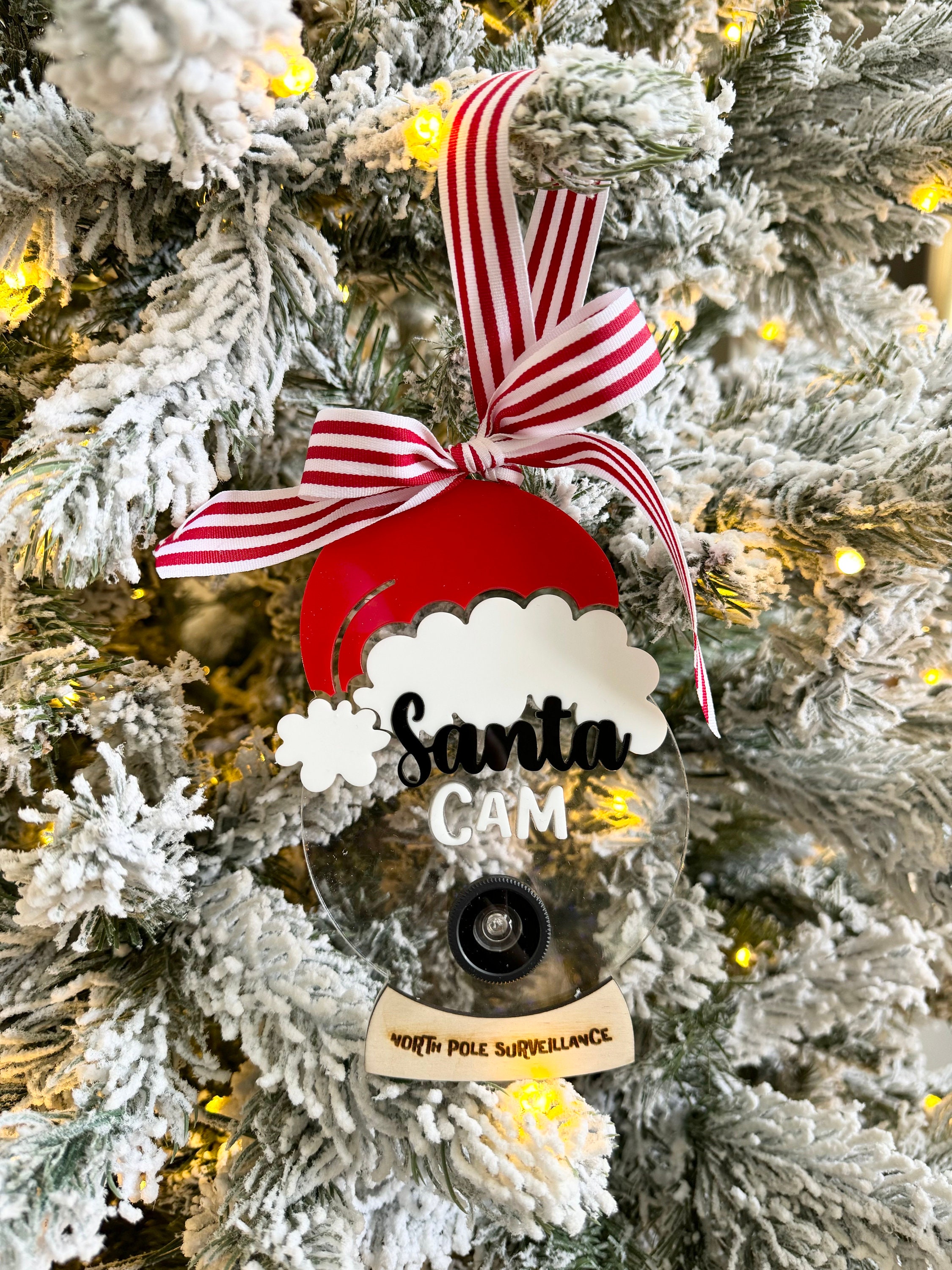 Santa Cam, Christmas Cam, Christmas Ornament, Santa Watch, Santa ...