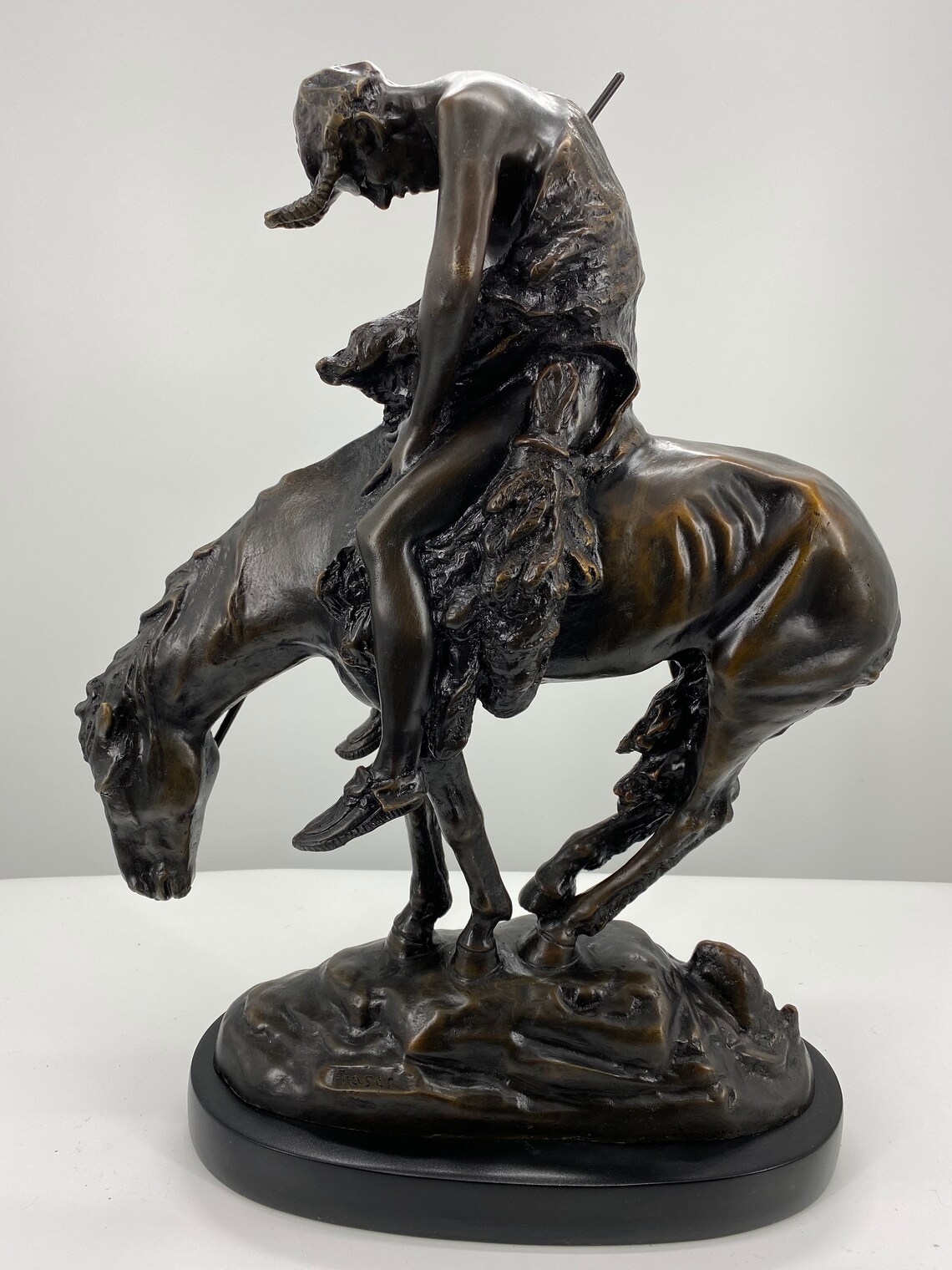 James Earle Fraser “the End of the Trail” Bronze Sculpture - Baby to ...