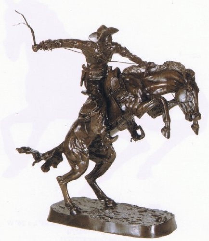 Frederic Remington “bronco Buster” Bronze Sculpture - Monumental ...