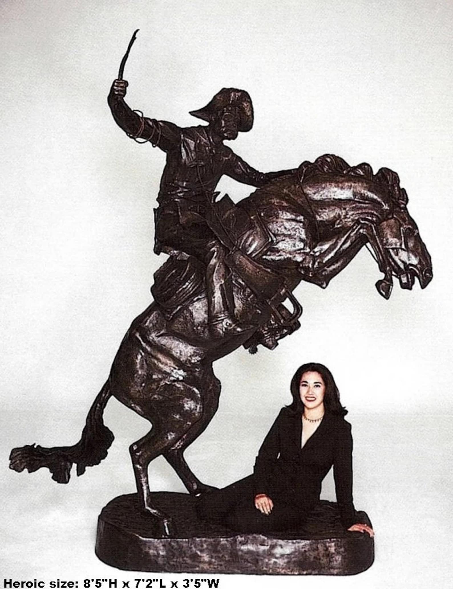 Frederic Remington “bronco Buster” Bronze Sculpture - Monumental ...