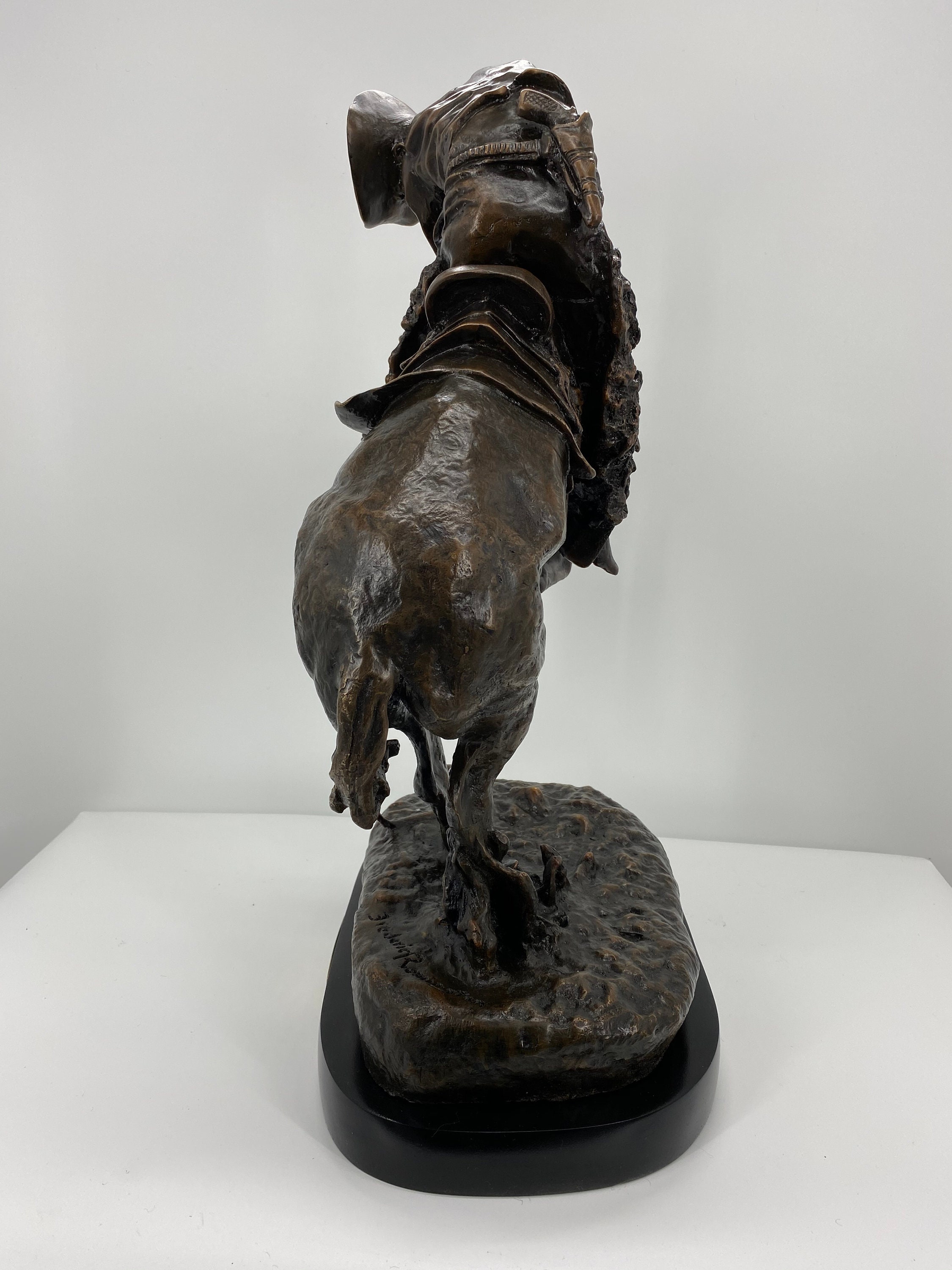 Frederic Remington "rattlesnake" Bronze Sculpture - Mini to Jumbo Size ...