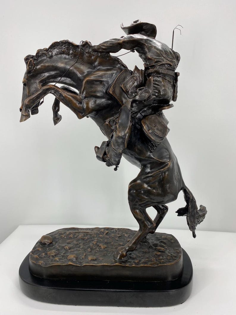 Frederic Remington “bronco Buster” Bronze Sculpture - Baby to Jumbo ...