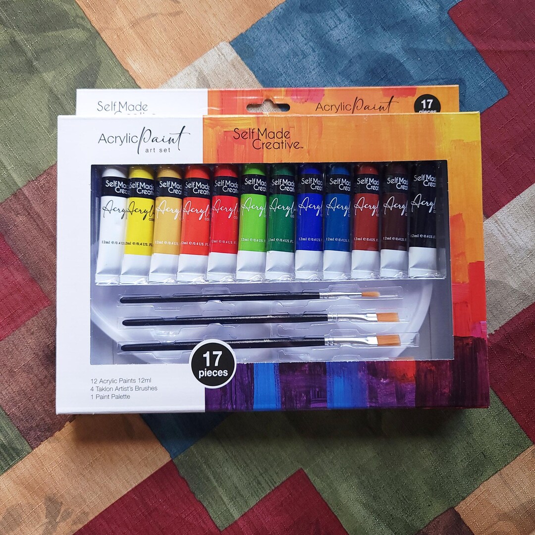 Selfmade Creative Acrylic Paint Set of 17 for Artists, Adults ...