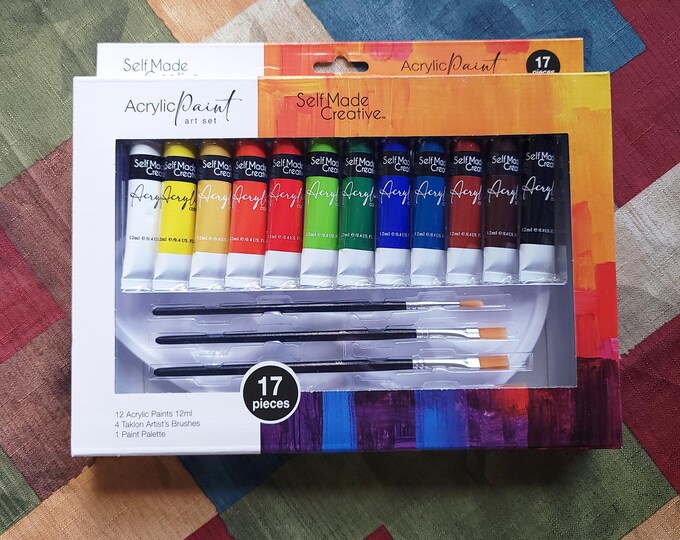 Selfmade Creative Acrylic Paint Set of 17 for Artists, Adults ...