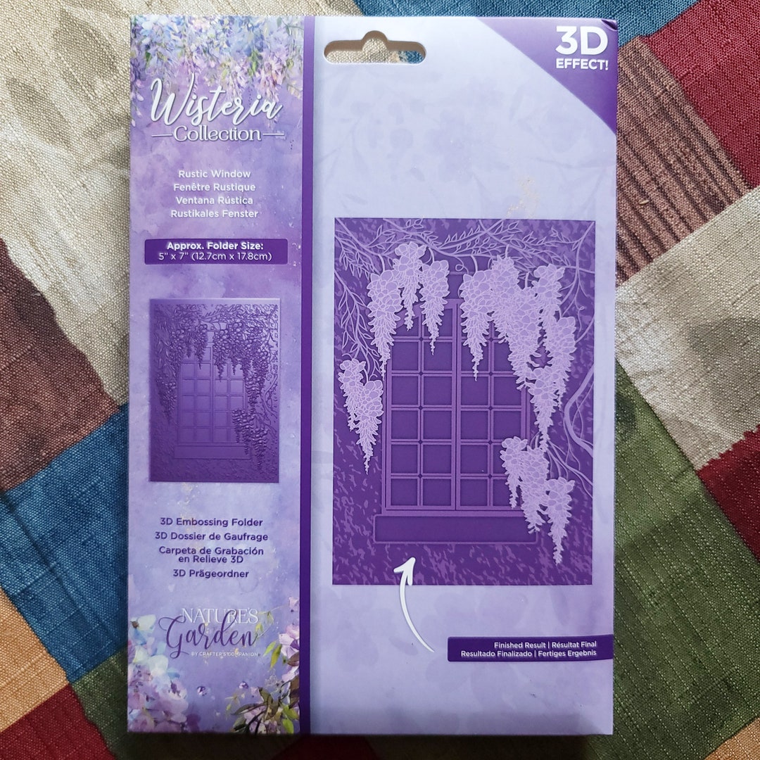 Rustic Window Embossing Folder, Card Making 3D Effect Embossing Folder ...