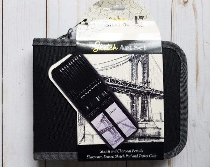 Soho Studio Drawing Set, 17 Pcs Sketch Kit, Sketch Pads, Graphite ...