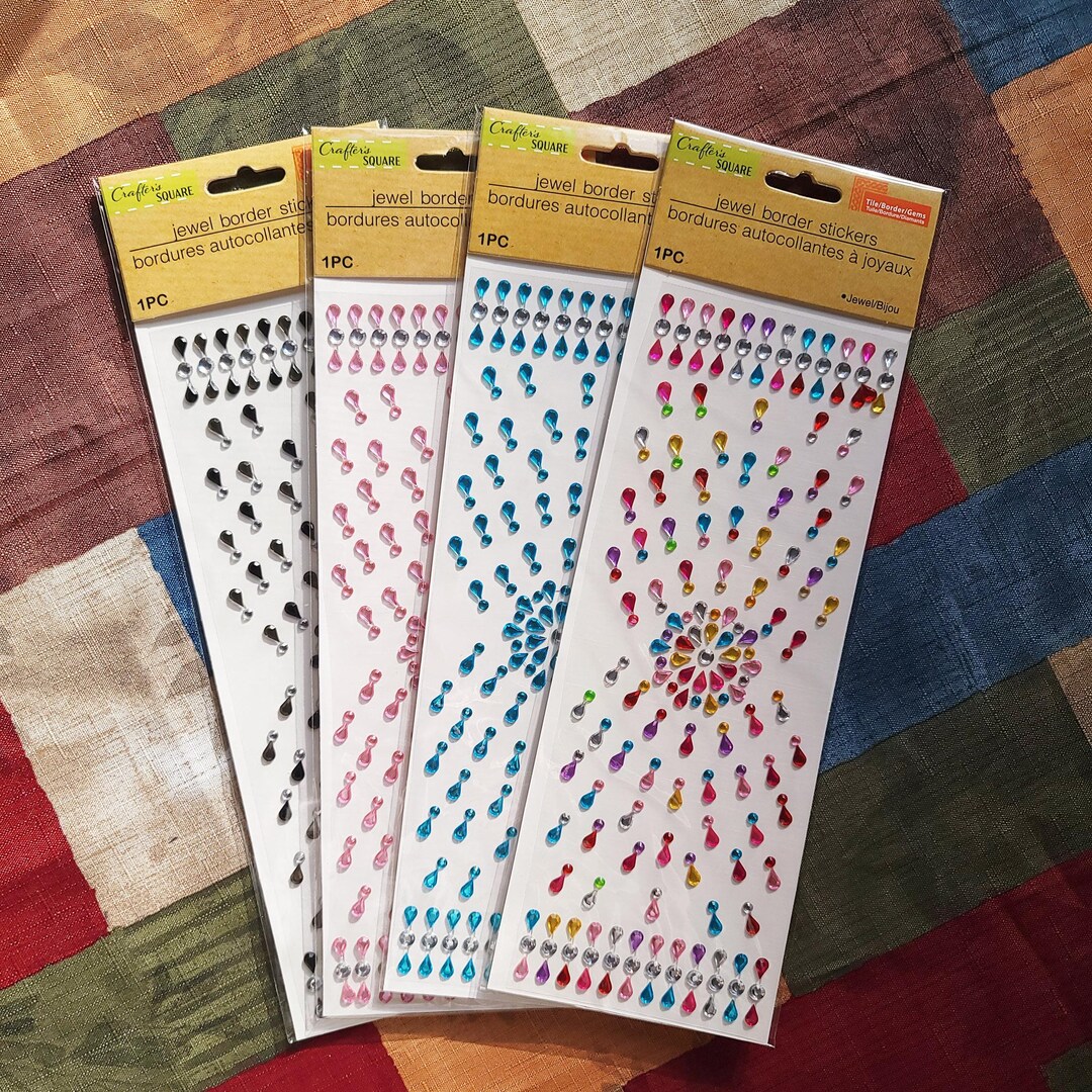 Multicolor Stone Stickers for Scrapbooking, Card-making, Art & Craft ...