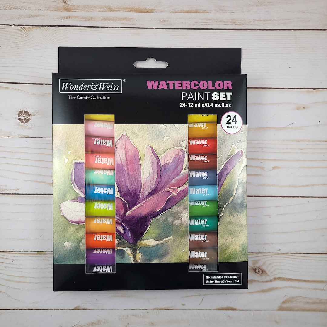 Wonder & Weiss Watercolor Paint Set: 24 Pastel Colors - Etsy