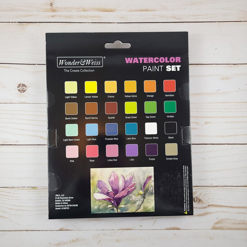 Wonder & Weiss Watercolor Paint Set: 24 Pastel Colors - Etsy
