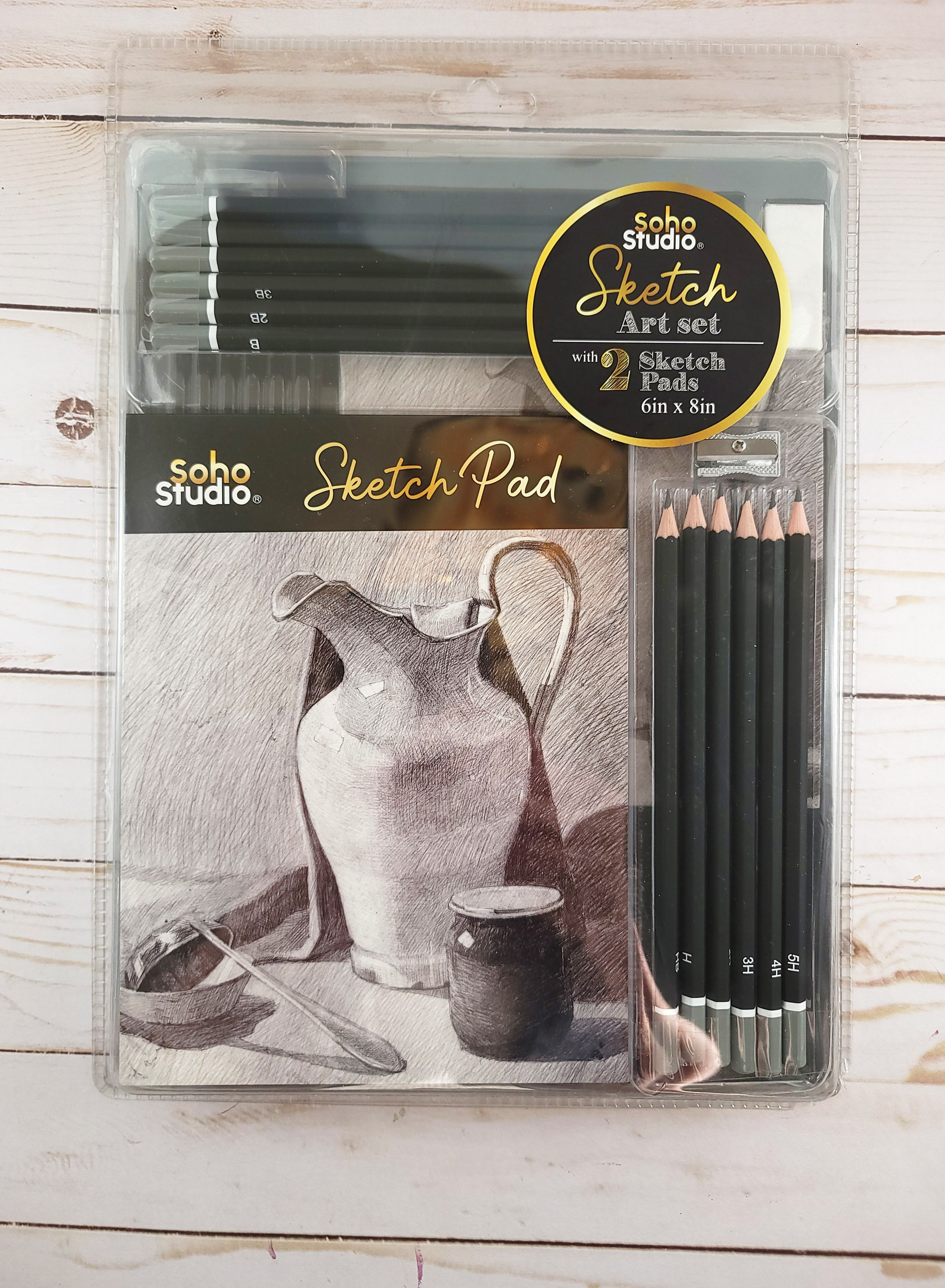 Soho Studio Drawing Set, 16 Pieces Sketch Kit, Sketch Pads &graphite ...