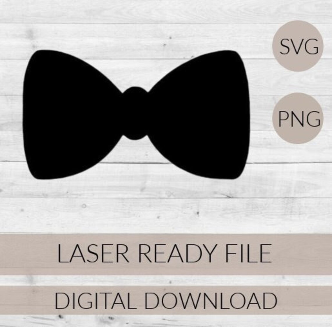 Laser Cut File/bow Tie SVG- Digital File- Bow Tie Cut File- Bow/hair ...