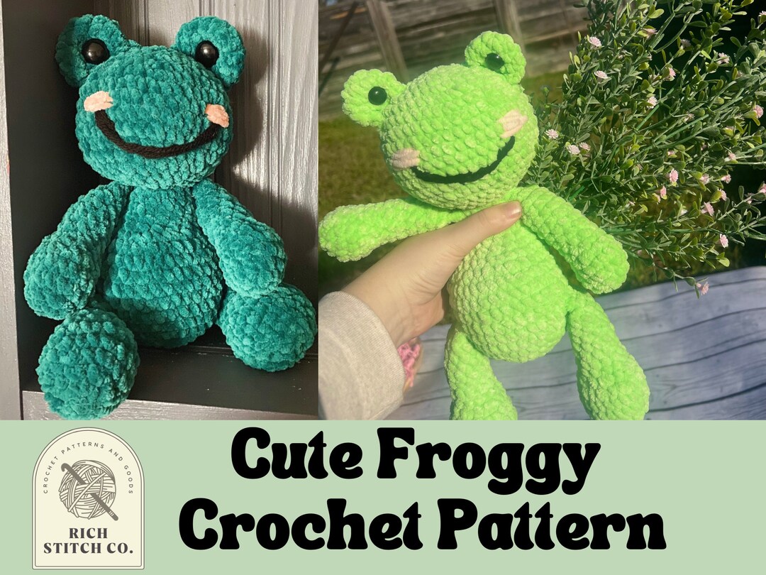 Little Frog Crochet Pattern Cute Frog Crochet Pattern Easy Frog Crochet ...