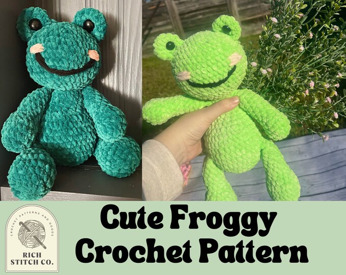 Little Frog Crochet Pattern Cute Frog Crochet Pattern Easy - Etsy