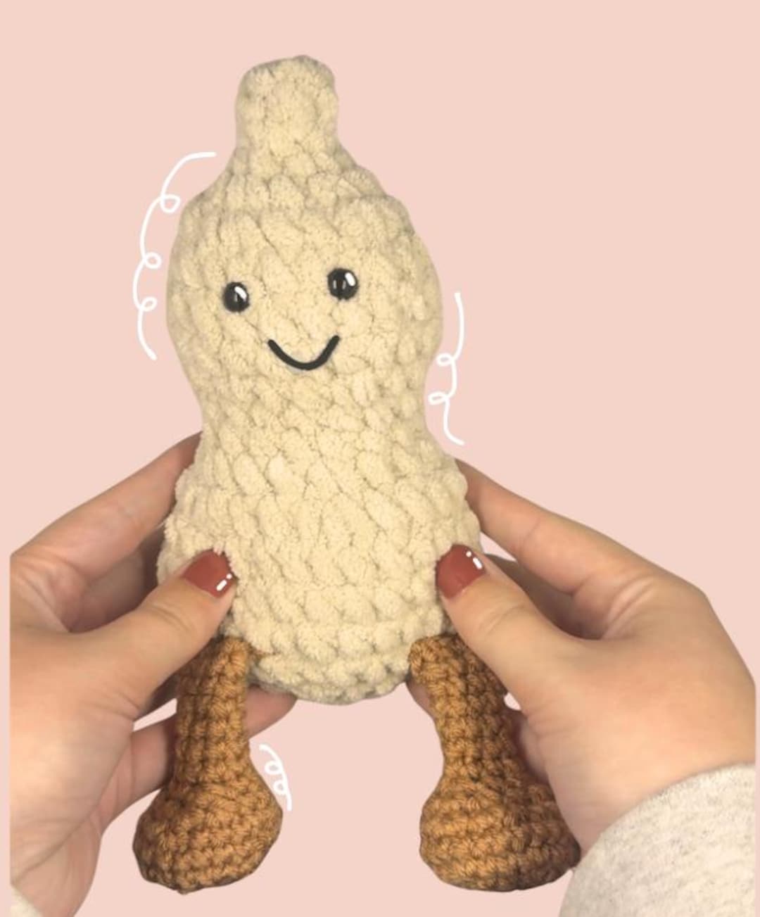 Peanut Crochet Pattern Easy Beginner Quick Amigurumi Jellycat ...