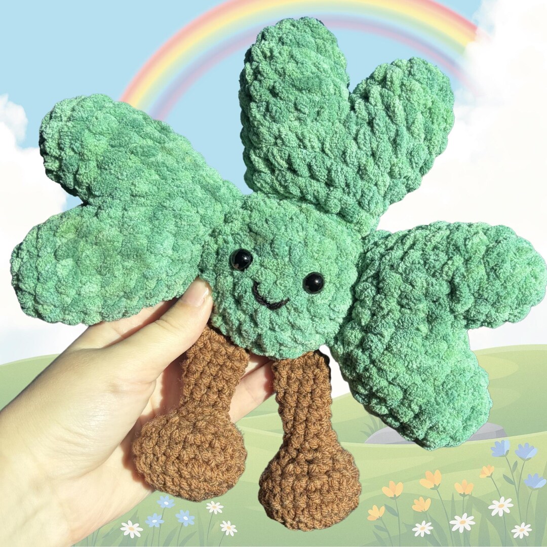 Shamrock Clover Crochet Pattern St. Patrick's Day Spring Easter ...