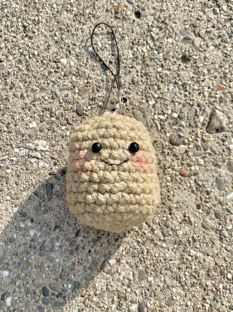 Potato Crochet Keychains | Cute Chubby Potato Plush | Derpy Cute ...