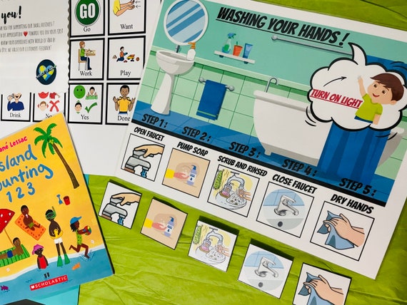 Visual Aid for Children Wash Your Hands Steps - Etsy