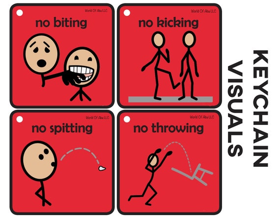 Visual Aid Keychain Cards - Etsy