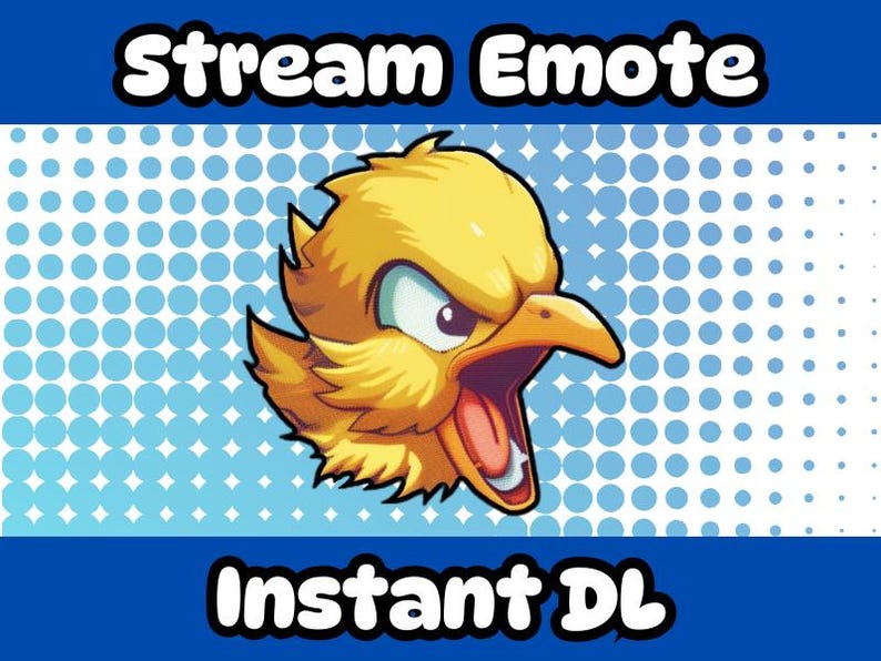Chocobo Stream Emote – 112x112px Pixel Art Final Fantasy Style – Cute ...