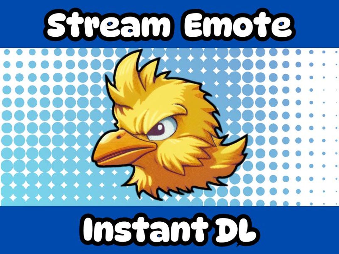 Cute Chocobo Stream Emote – 112x112px Pixel Art Final Fantasy Style ...