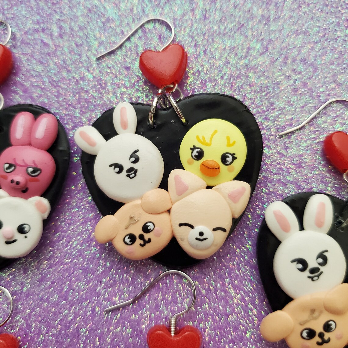 Stray Kids SKZOO Polymer Clay Earrings - Etsy