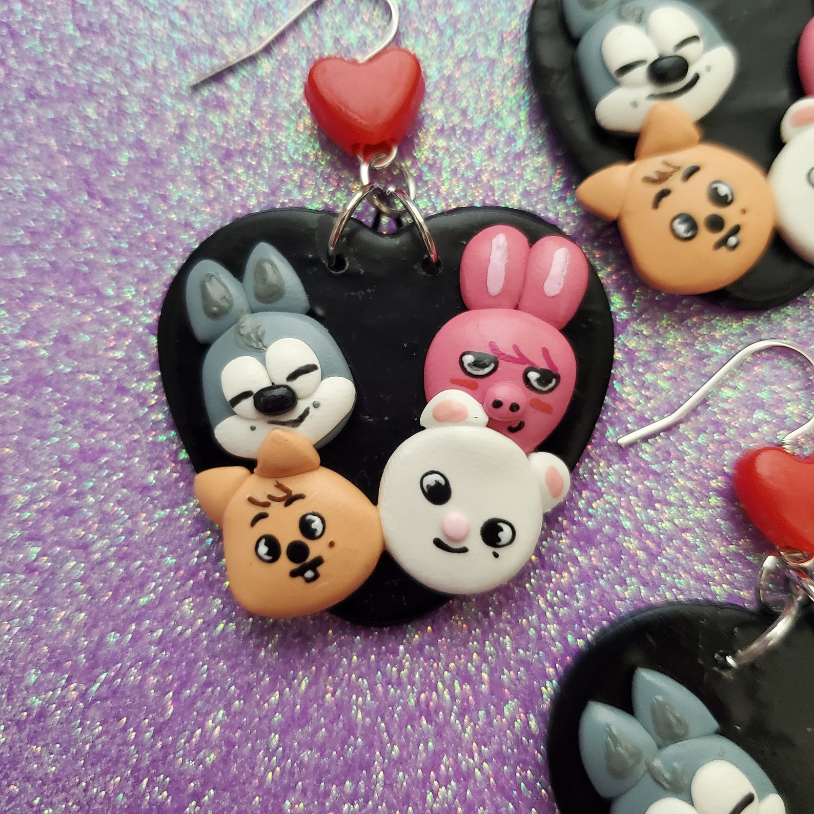 Stray Kids SKZOO Polymer Clay Earrings - Etsy