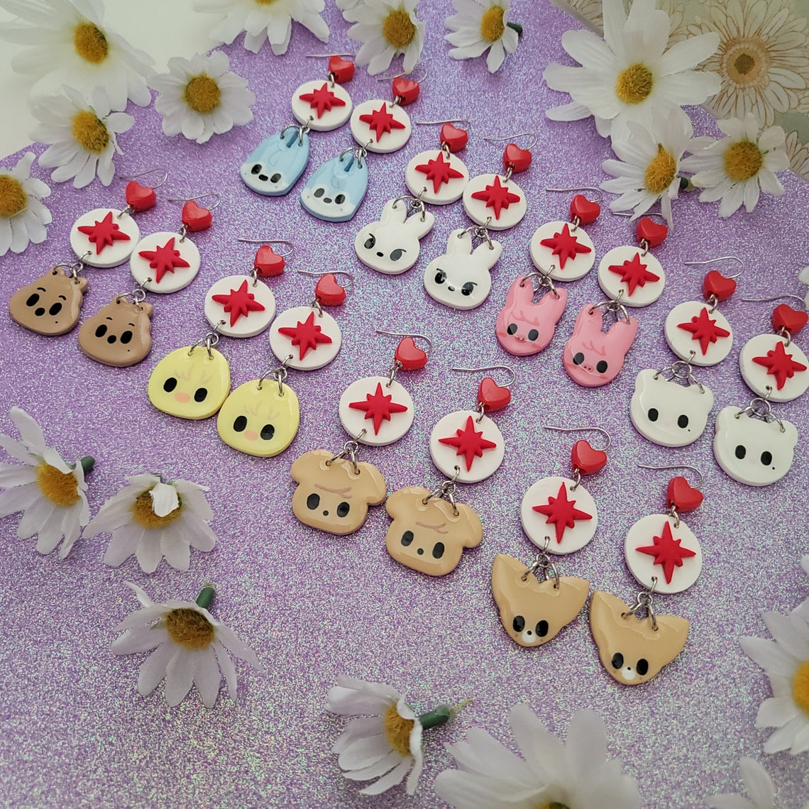 Stray Kids SKZOO Polymer Clay Earrings - Etsy