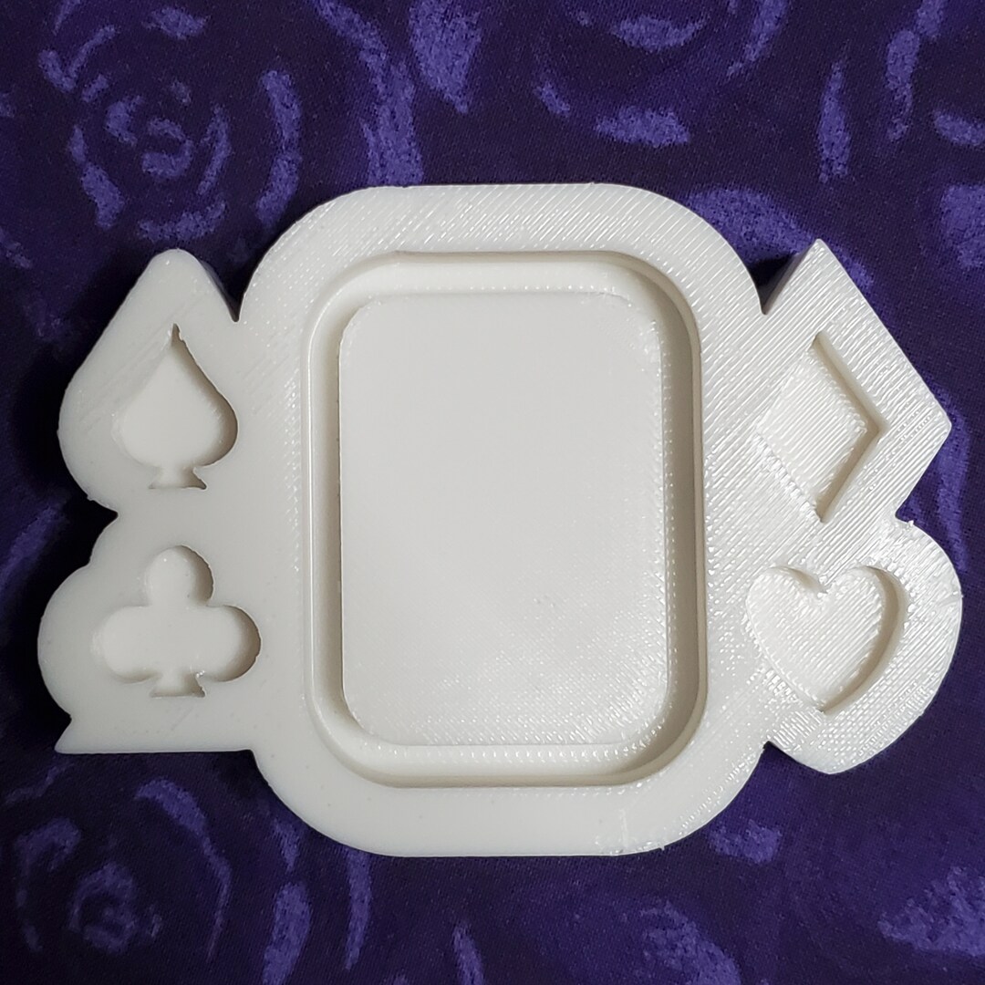 Playing Card Resin Shaker Mold - 3D Printed - Etsy