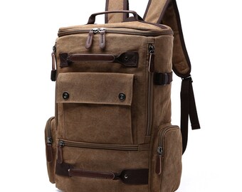 Waxed Canvas Daypack - Etsy