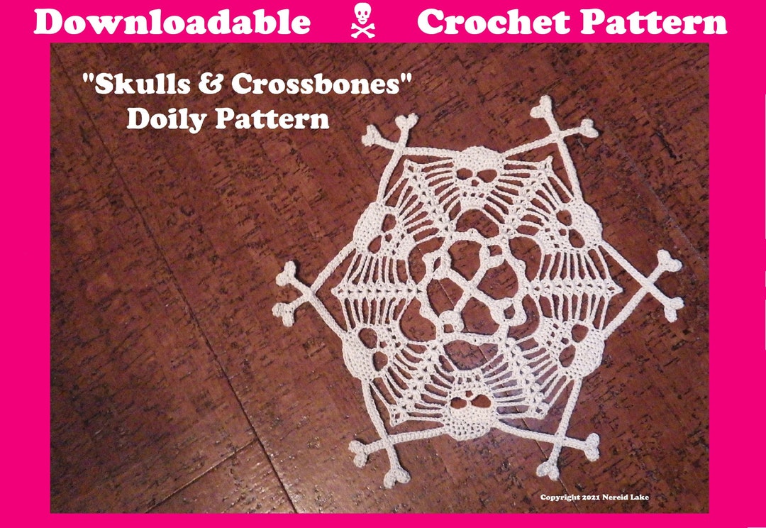 Skulls & Crossbones Doily Pattern - Base Pattern - Etsy
